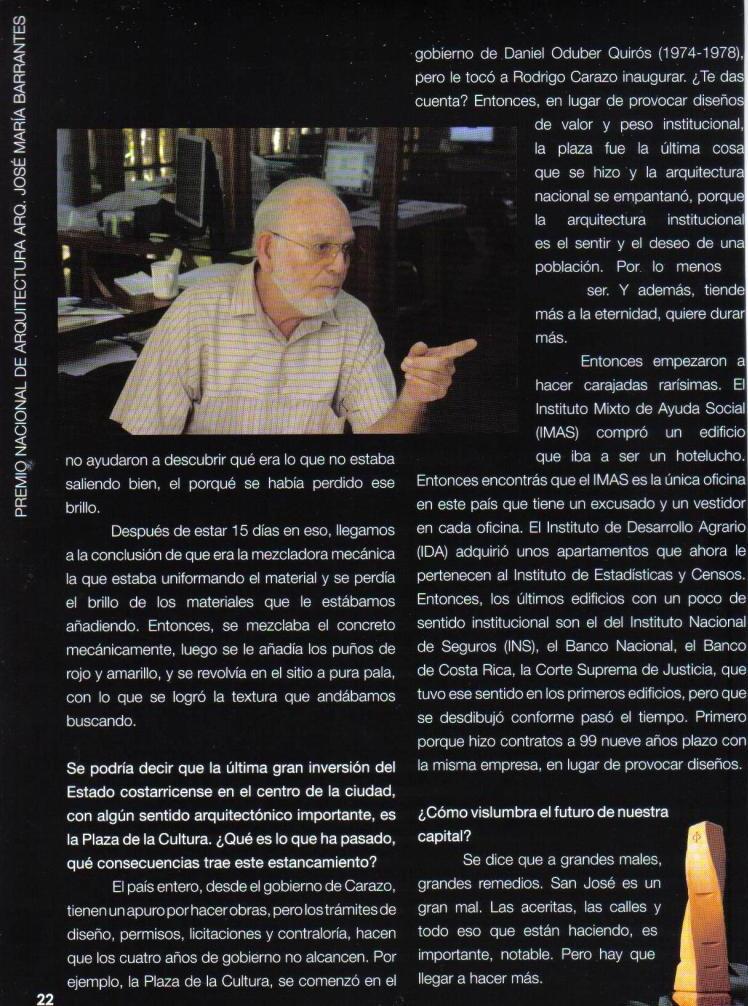 Un "obelisco fi" para Jorge Bertheau, Premio Nacional de Arquitectura ...