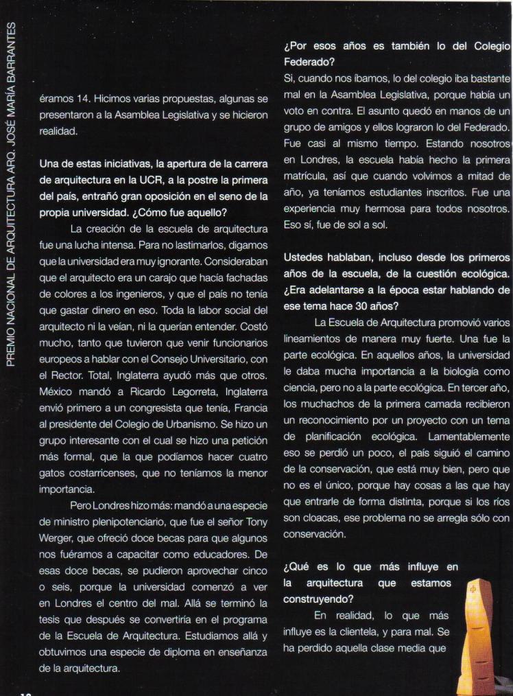 Un "obelisco fi" para Jorge Bertheau, Premio Nacional de Arquitectura ...